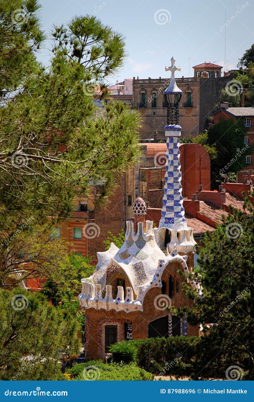 Architecture by Antoni Gaudi in Barcelona, Spain Editorial Photo ...