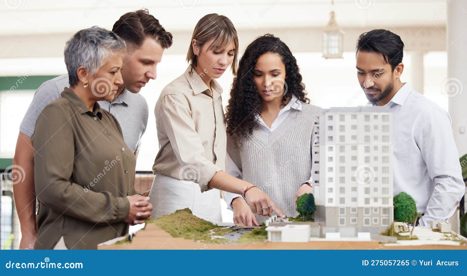 Architecture, Apartment Model or Engineering Team in Meeting for ...