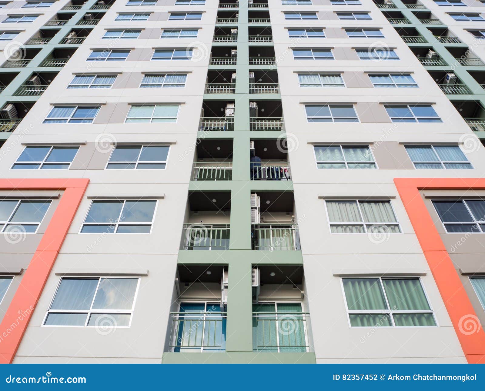 Architecture of Apartment Outside Background Stock Photo - Image of ...