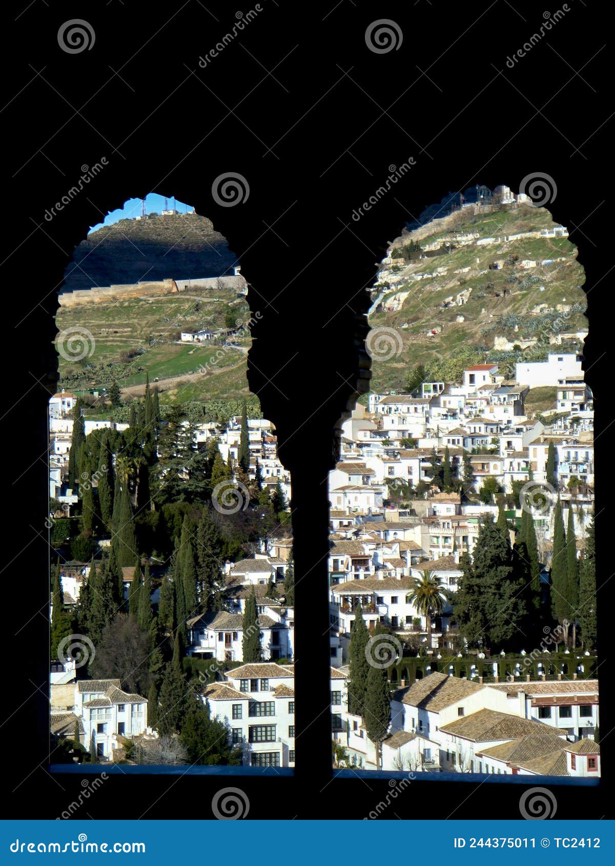 Architecture of Arabic Influence in the Alhambra Stock Image - Image of ...