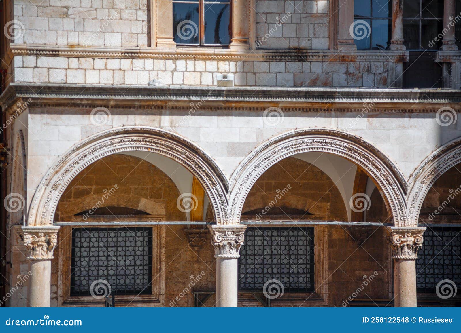 Architecture Arches with Ionic Order Stock Photo - Image of europe ...