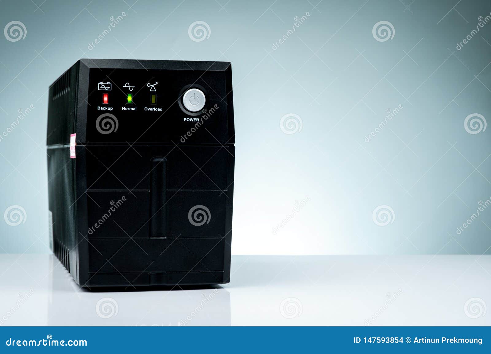 Uninterruptible Power Supply. Backup Power UPS with Battery Isolated on ...