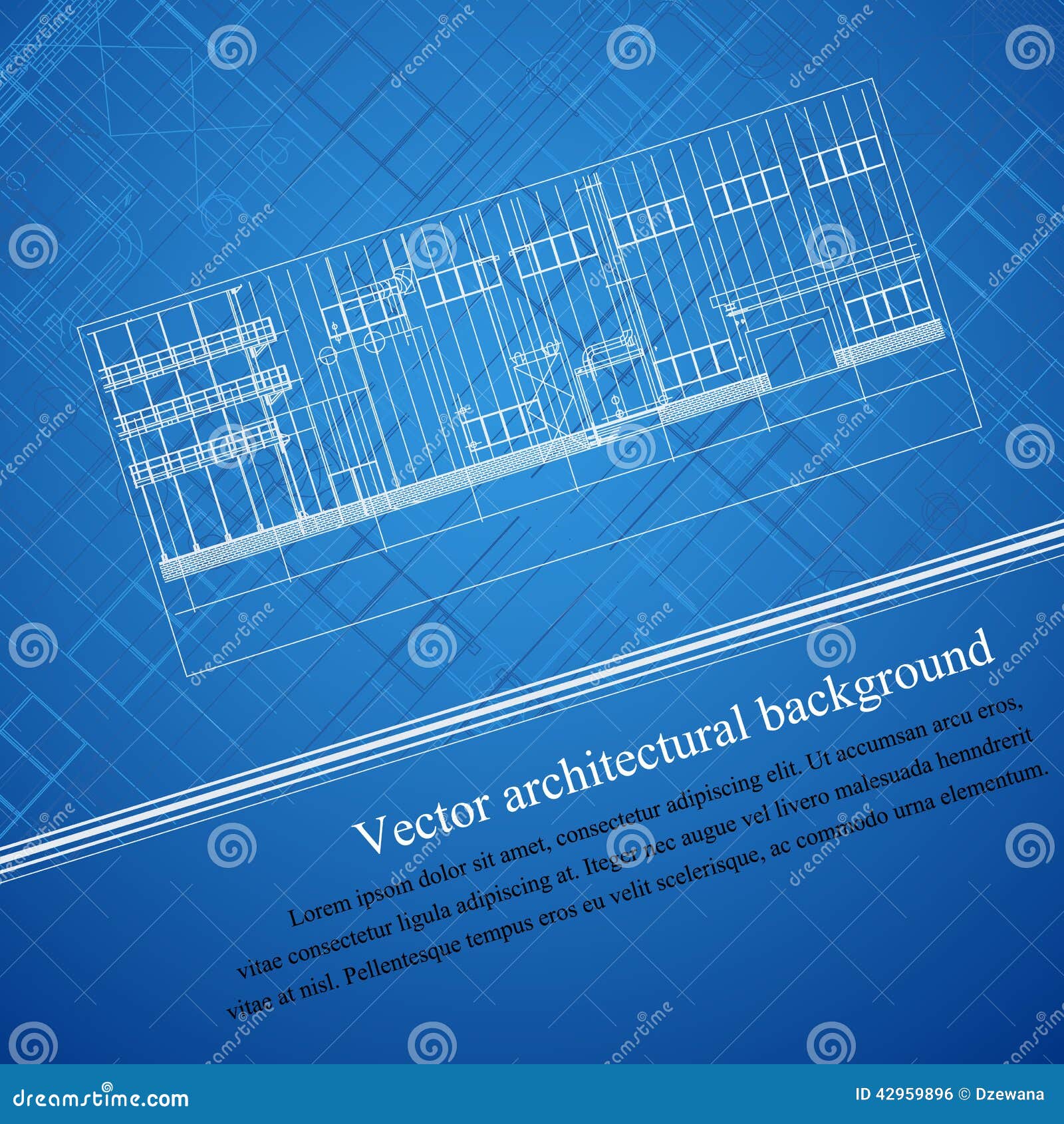 Architecture Background Blueprint Stock Vector - Illustration of home ...