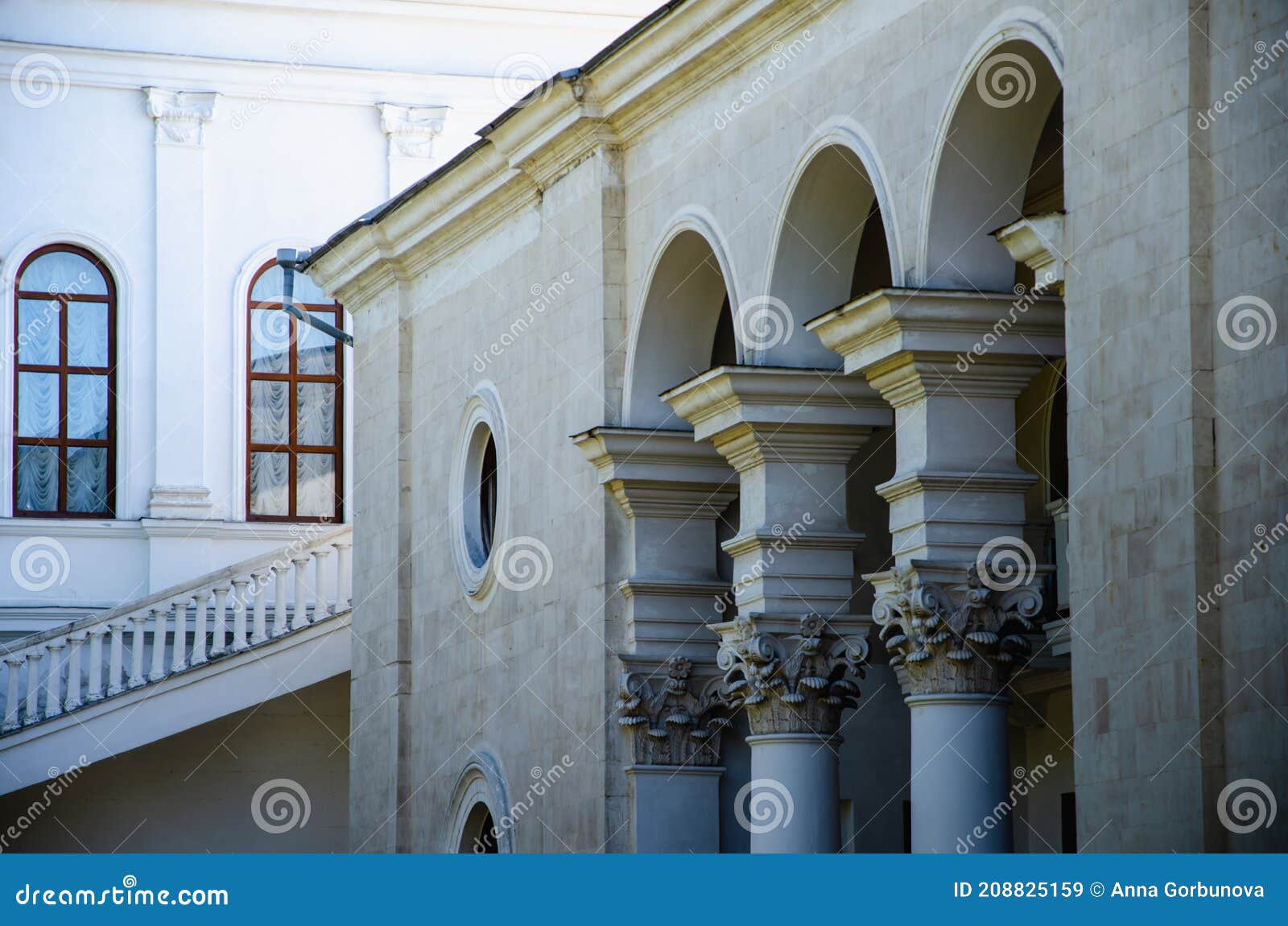 Architecture Background Classical Building with Columns Stock Image ...