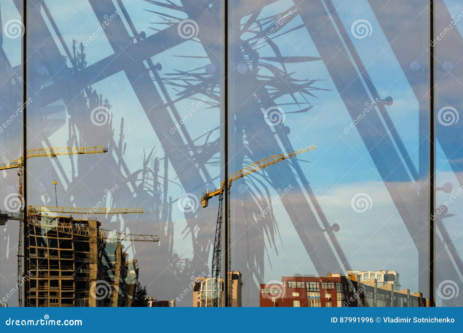 Architecture Background. Glass Facade System Stock Photo - Image of ...