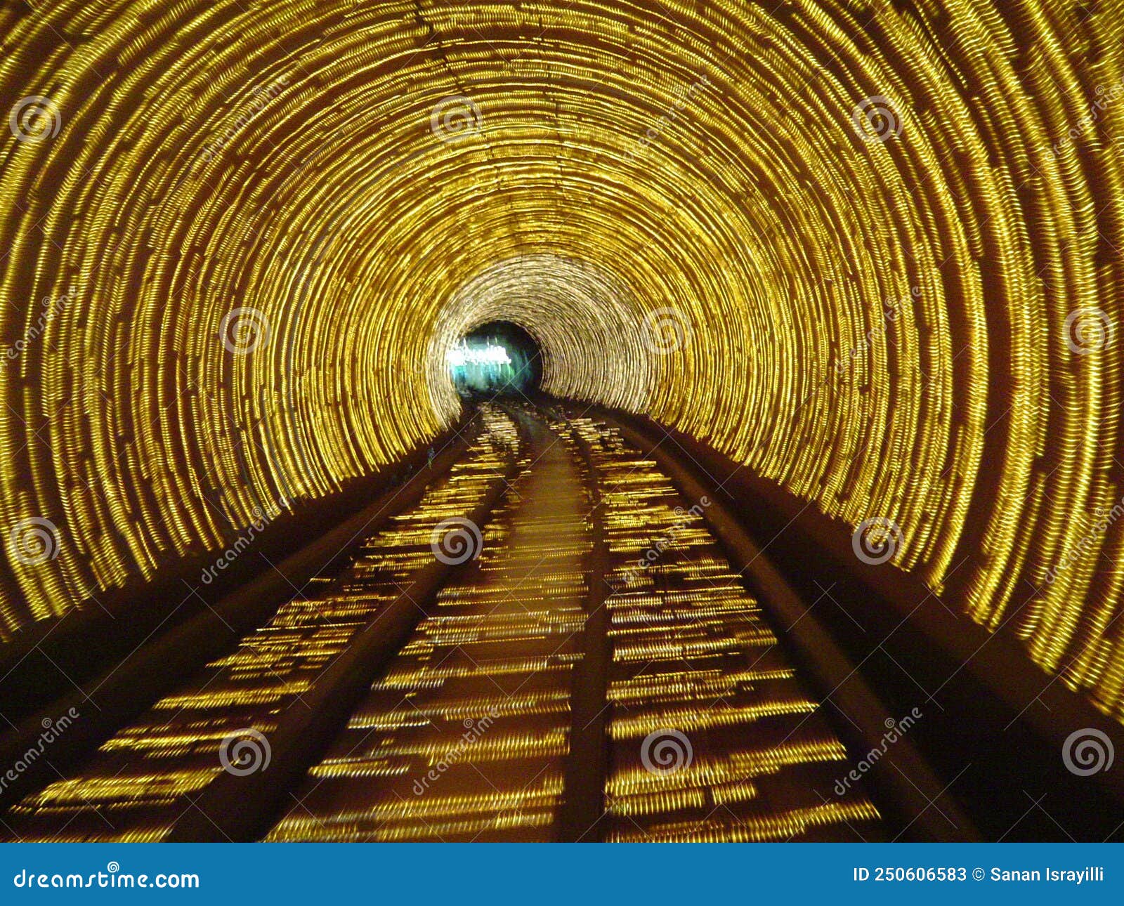 Architecture Background with an Interior View of a Circular Subway ...