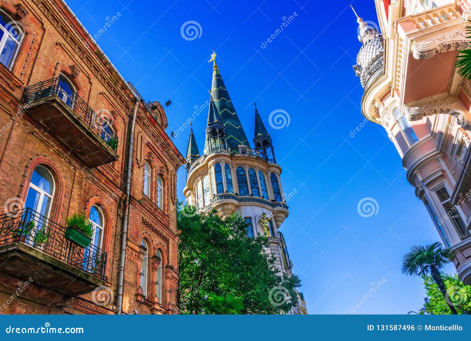 Architecture of Batumi in Autonomous Republic of Adjara, Georgia Stock ...