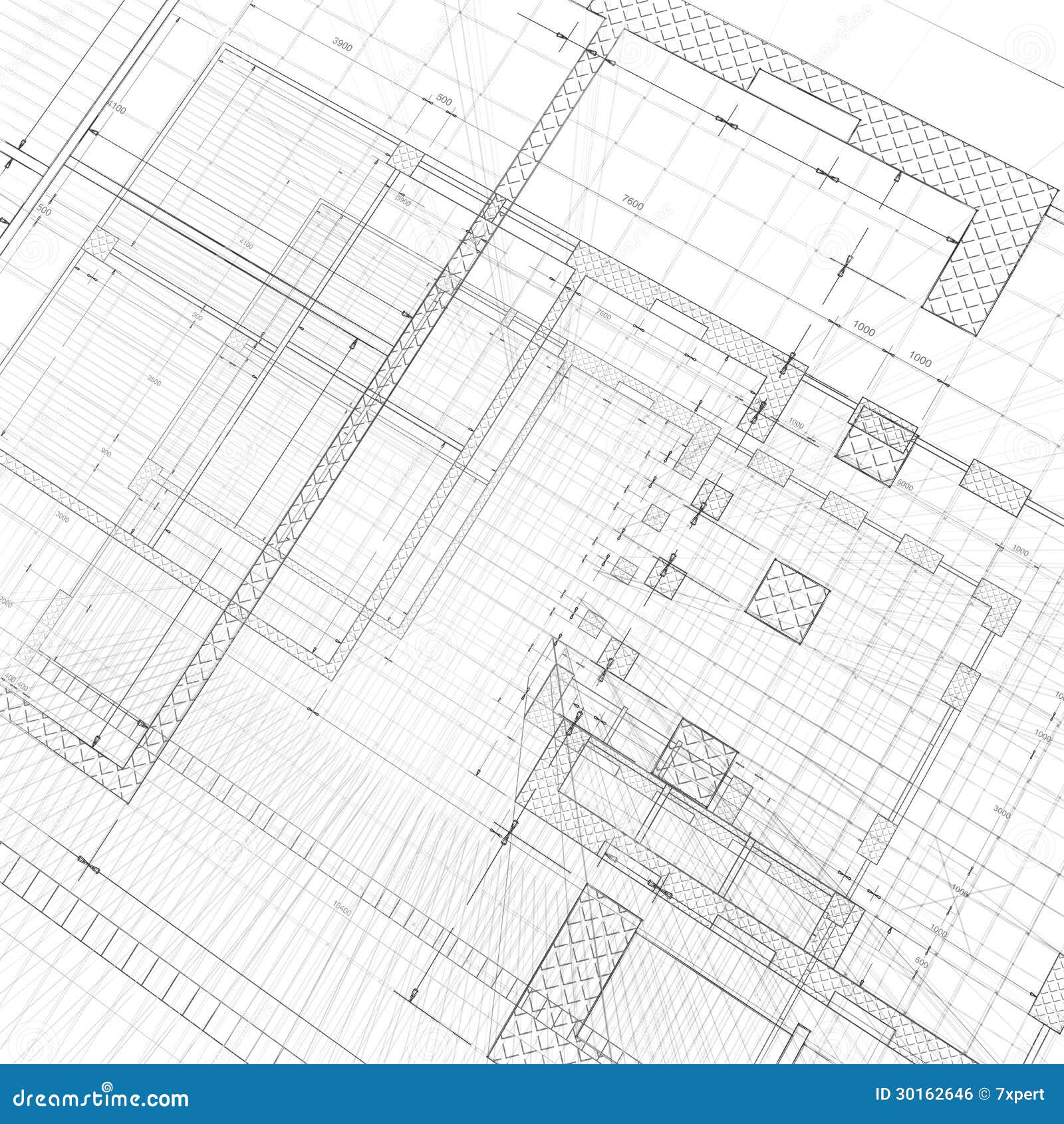 Architecture blueprint stock illustration. Illustration of transparent ...