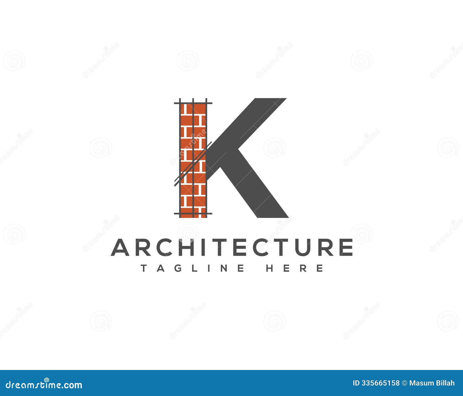 Architecture and Brick Wall Construction Company Vector Logo with ...