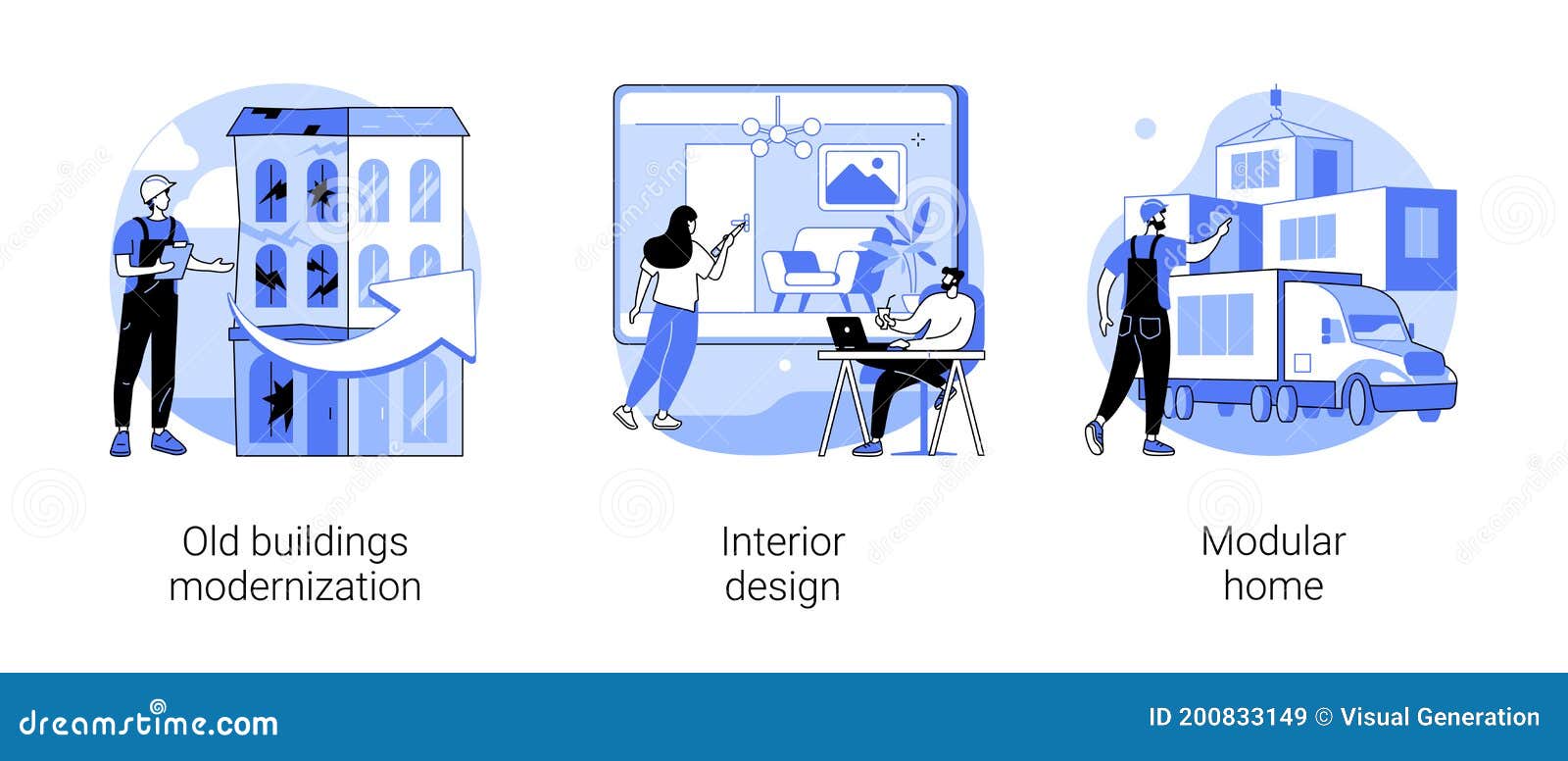 Modernization, Architecture Design Modern Poster Royalty-Free Stock ...