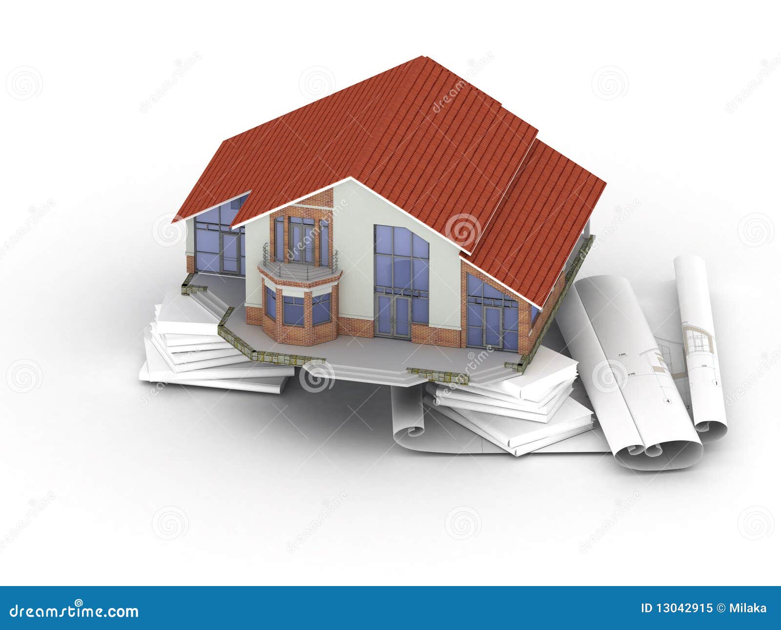 Architecture a Building Basis Stock Illustration - Illustration of work ...