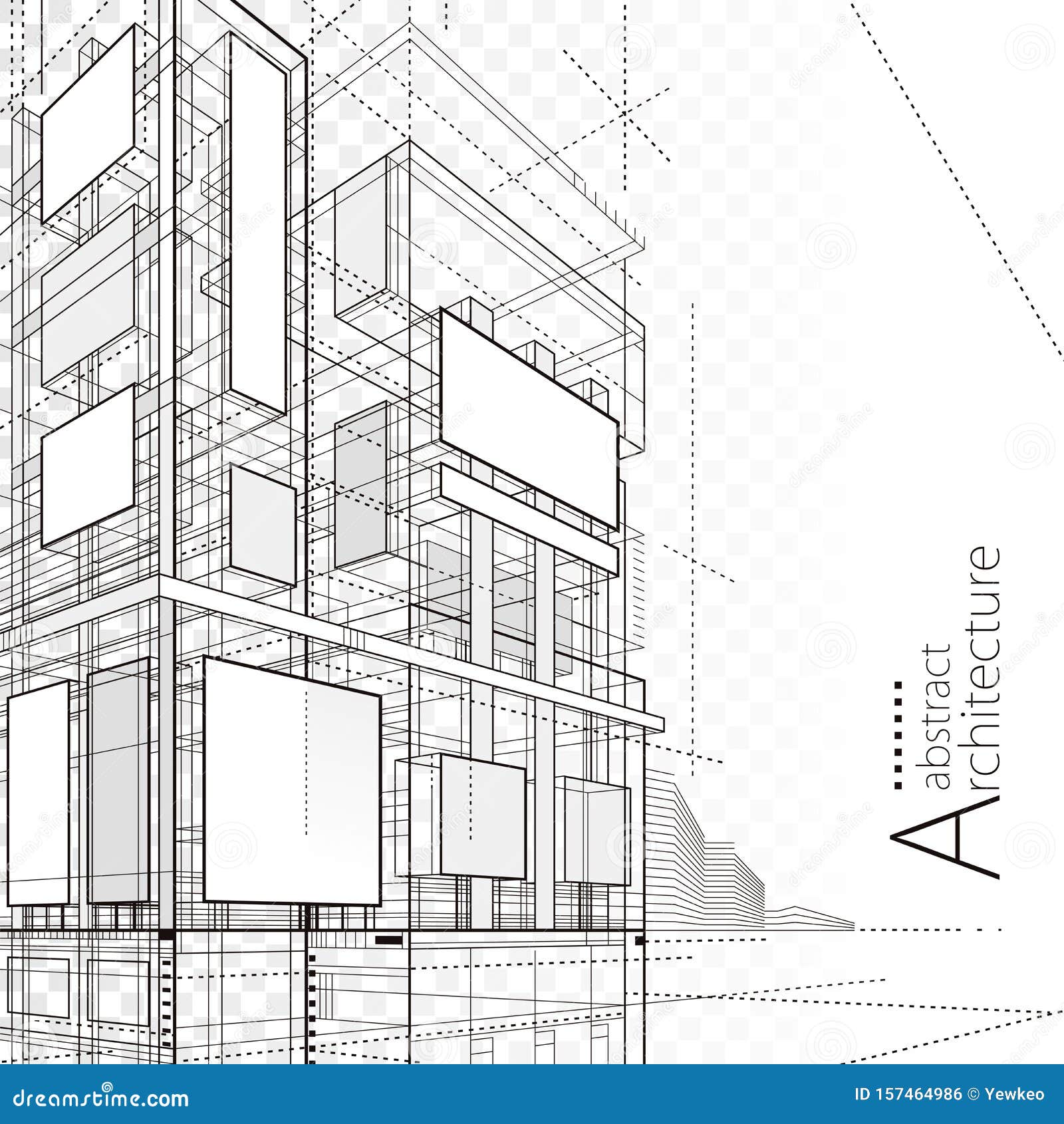 Architectural Abstract Building Design Stock Vector - Illustration of ...