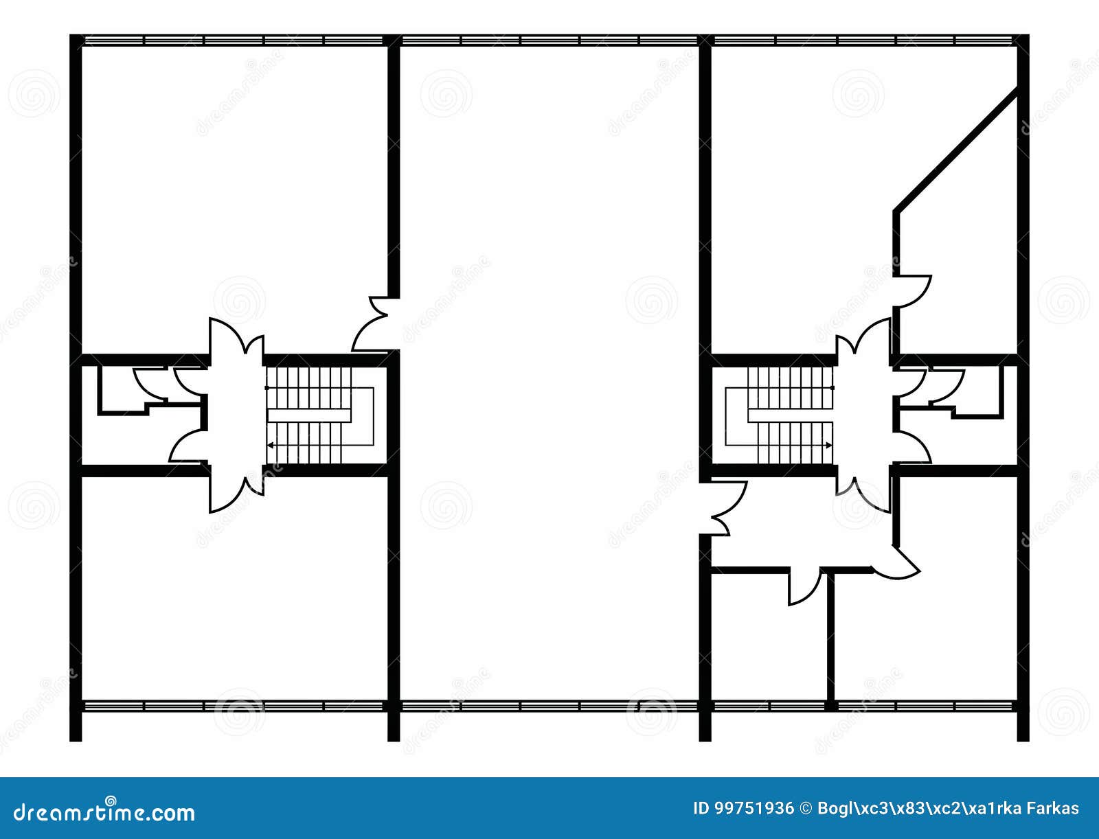 Floorplan stock illustration. Illustration of modern - 99751936