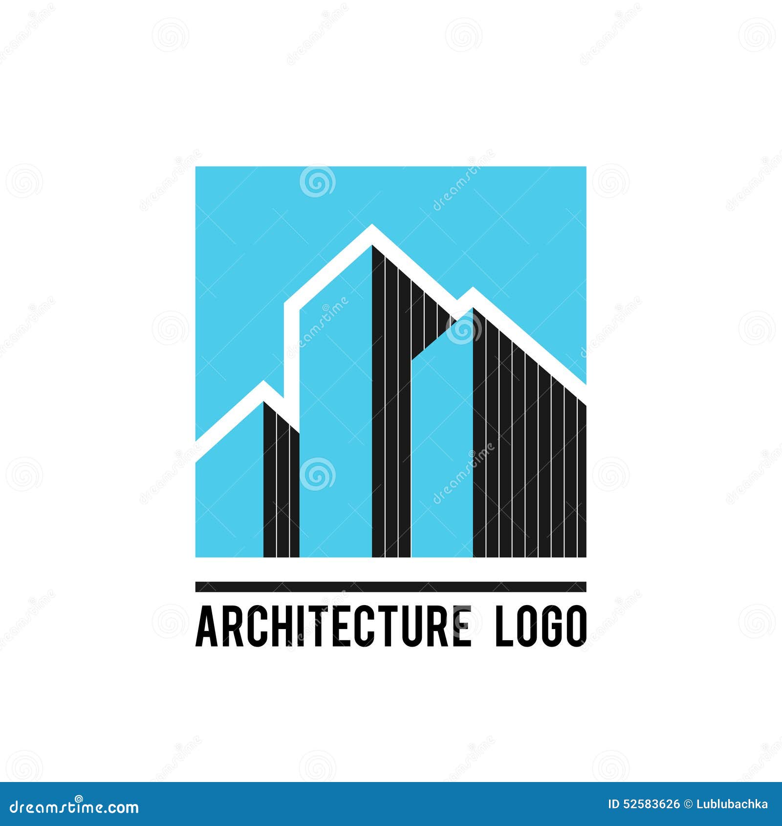 Architecture Building Label Symbol Vector Illustration Stock Vector ...