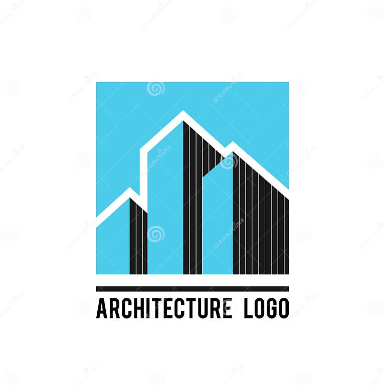 Architecture Building Label Symbol Vector Illustration Stock Vector ...