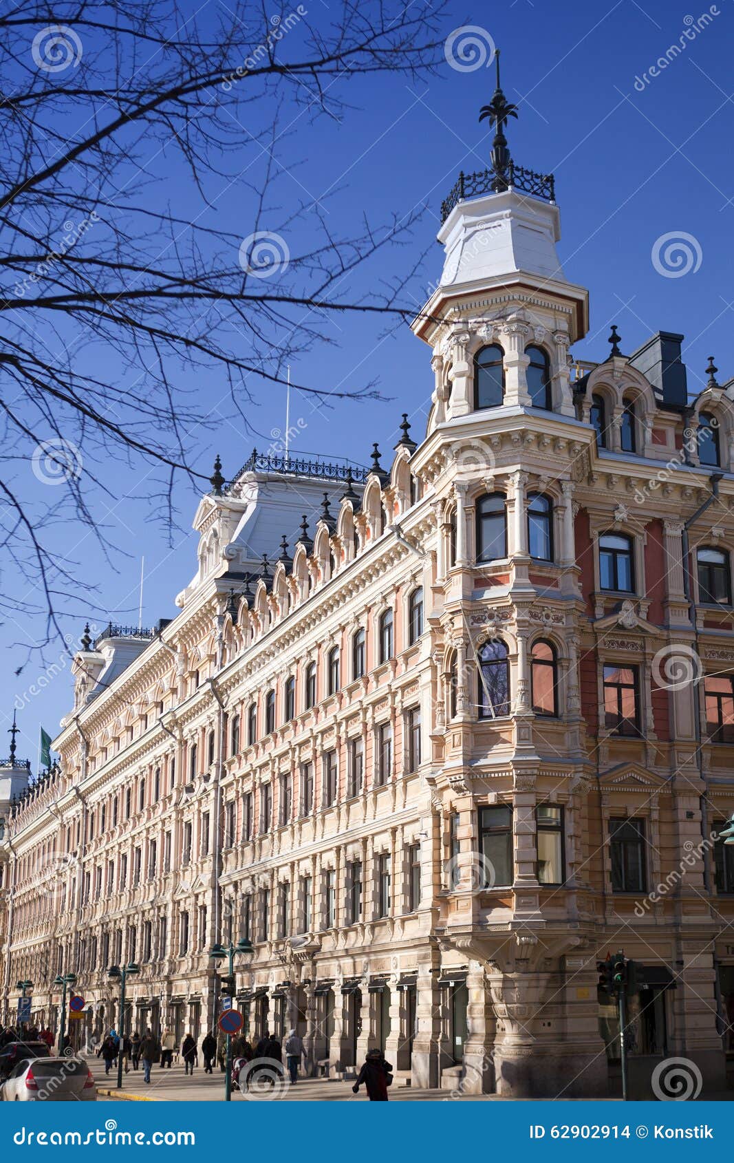Architecture Building in Medieval Town of Helsinki, Finland Stock Photo ...