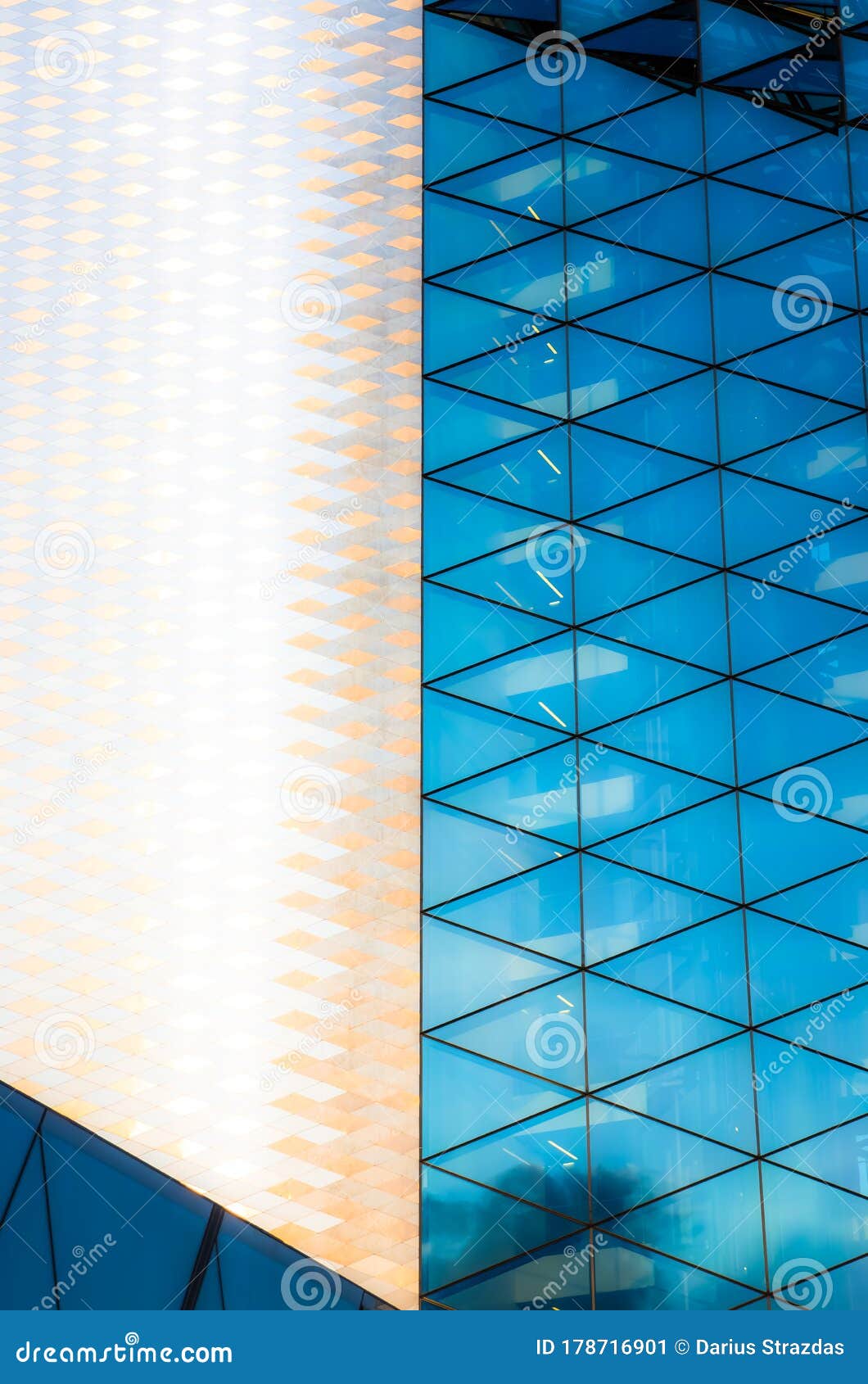 Architecture Building, Metal and Glass Stock Image - Image of modern ...