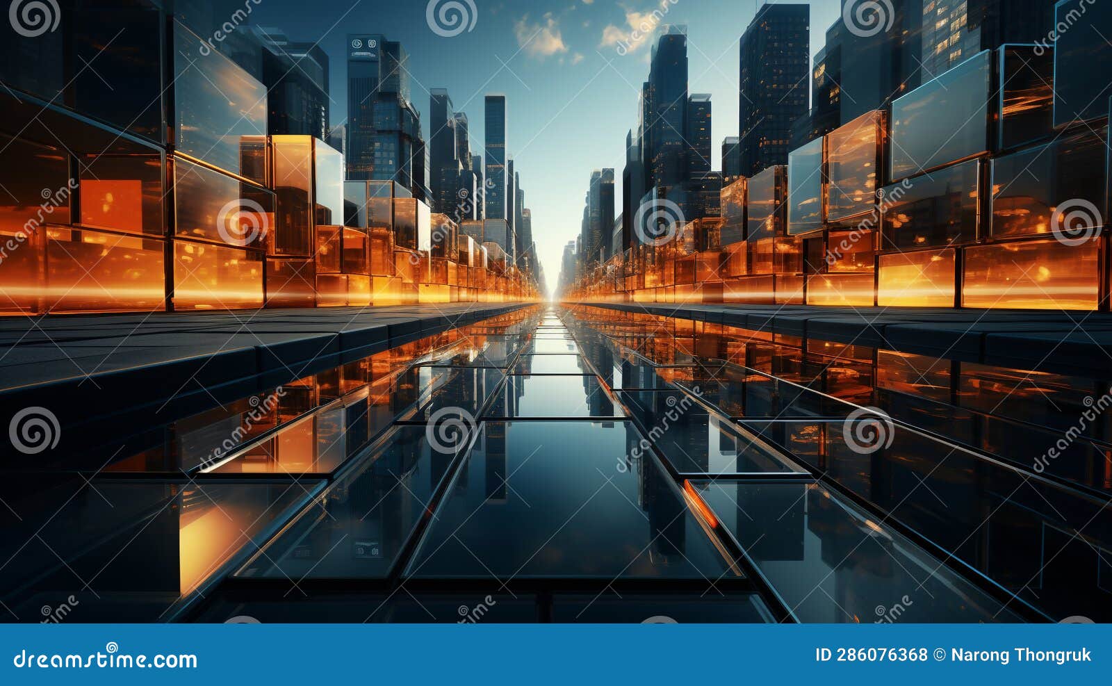 The Abstract Architecture of Building in Network City Toward Blue Sky ...