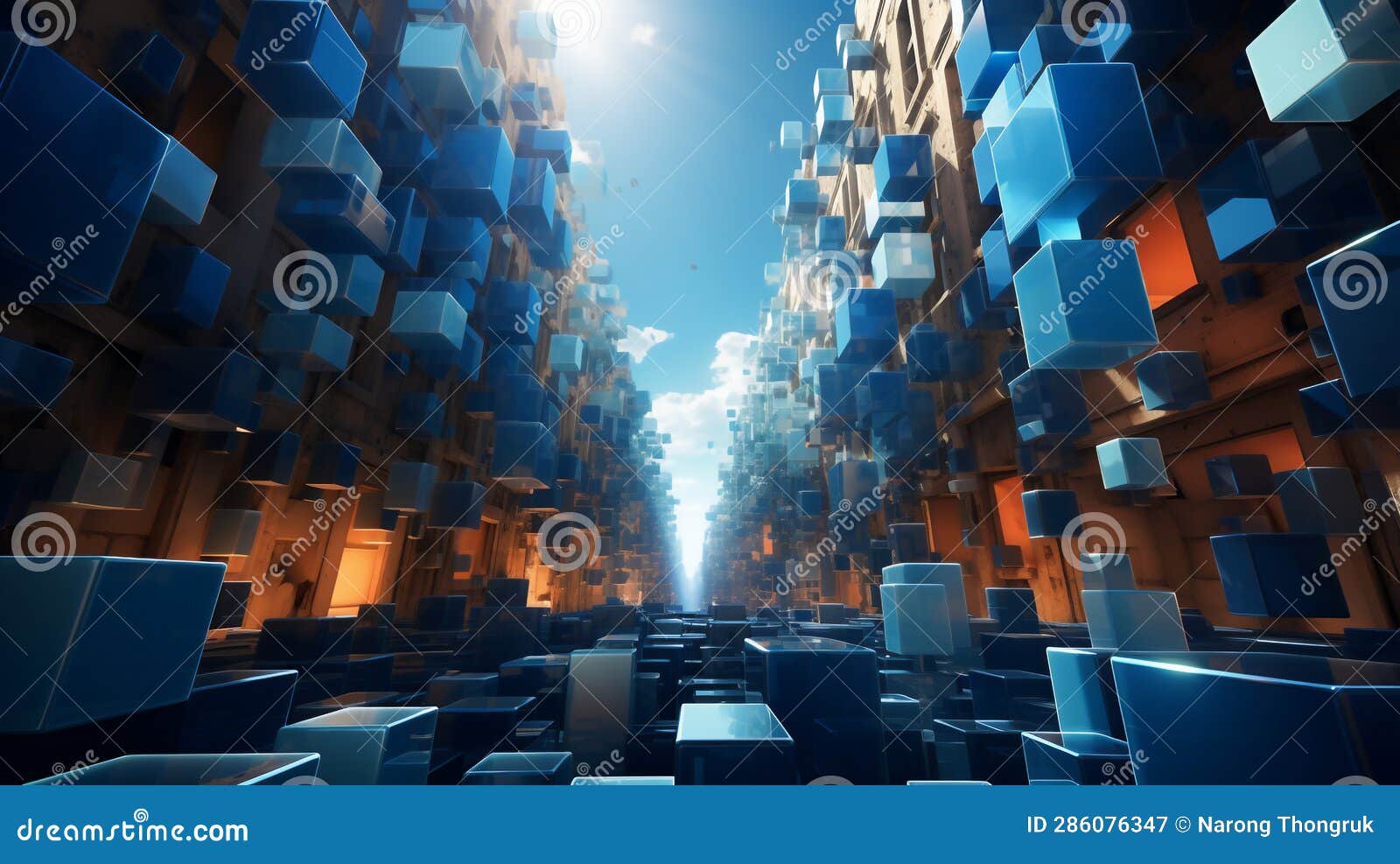 The Abstract Architecture of Building in Network City Toward Blue Sky ...