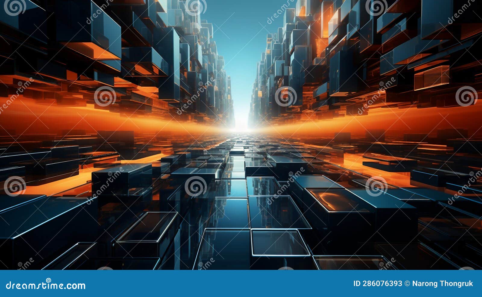 The Abstract Architecture of Building in Network City Toward Blue Sky ...