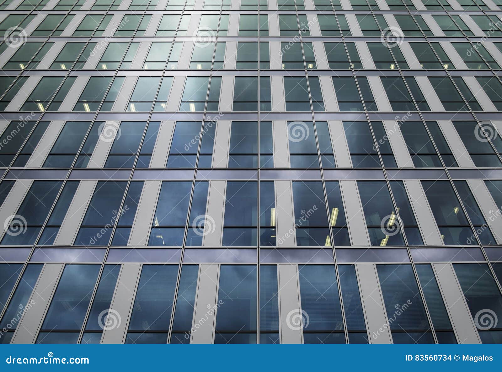 Architecture Building with Reflection Windows Pattern. Stock Photo ...