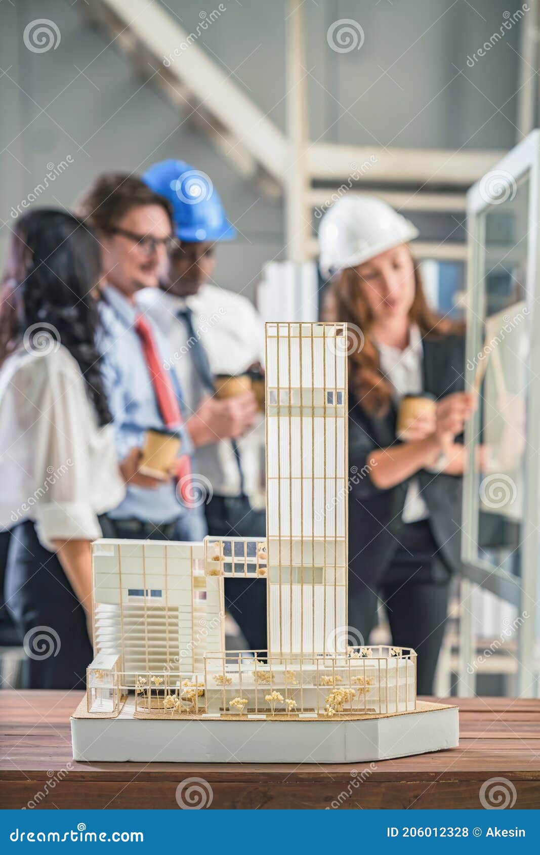 Commercial Tower Architecture Design Model Stock Photo - Image of model ...