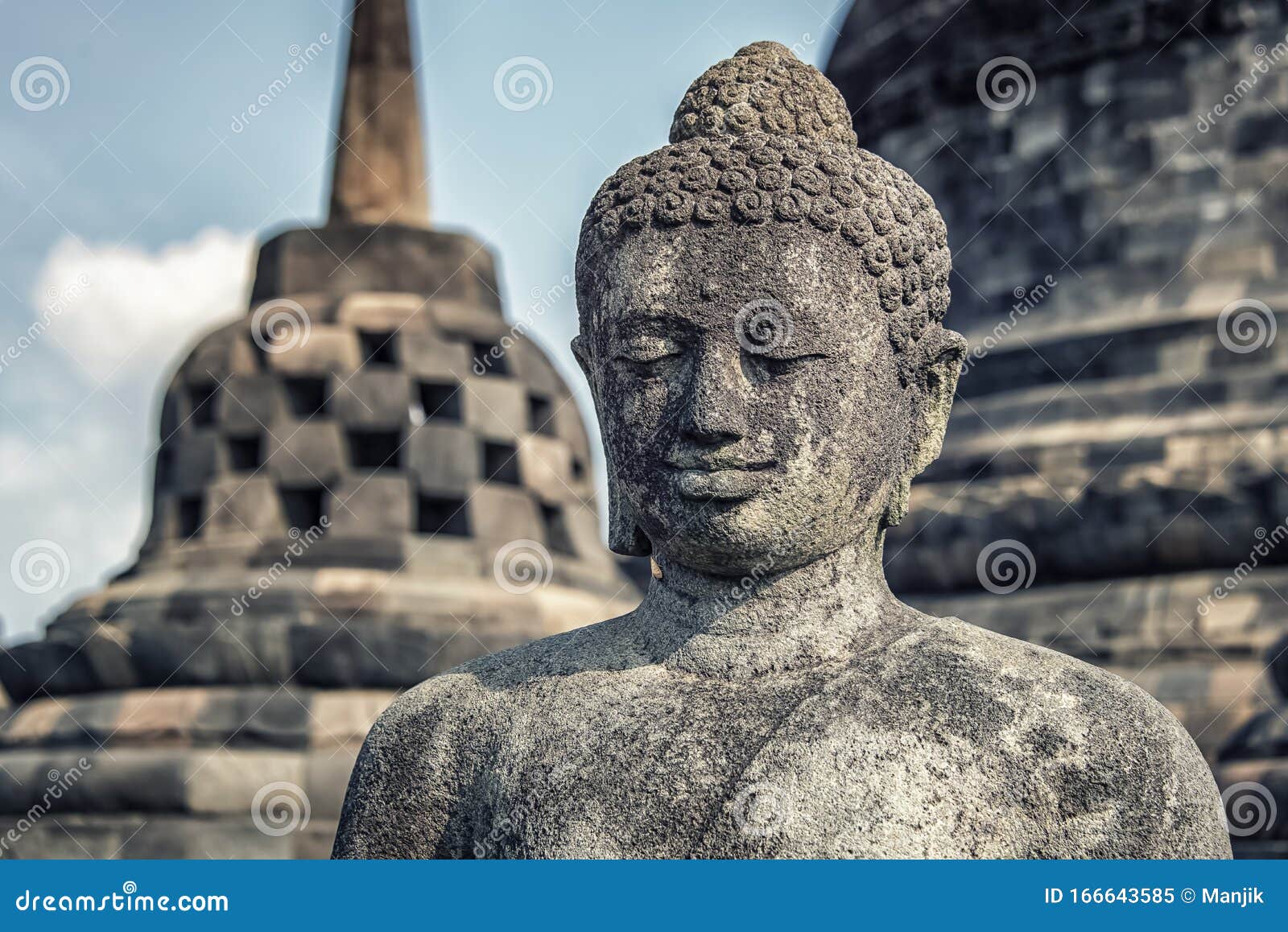 Architecture in Central Java Stock Image - Image of attraction, ruin ...