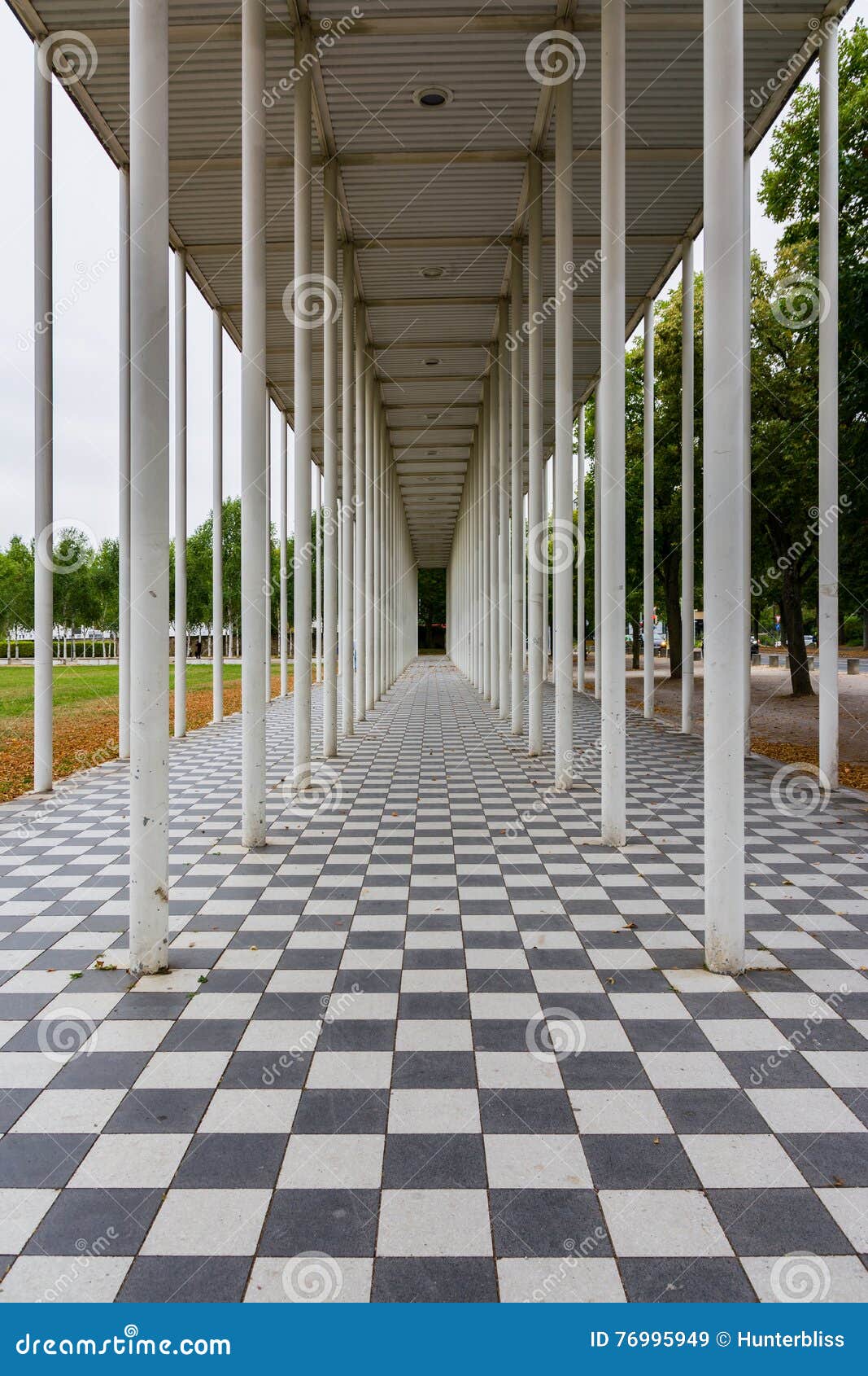 Leading Line Lead To Coconut Tree And Electric Tower. Royalty-Free ...