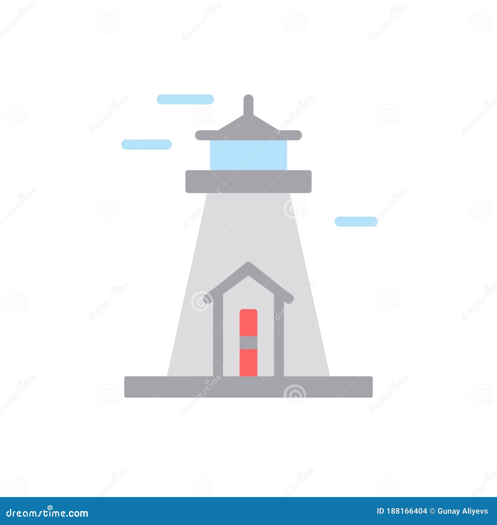 Architecture and City, Lighthouse Icon. Simple Color Vector Elements of ...