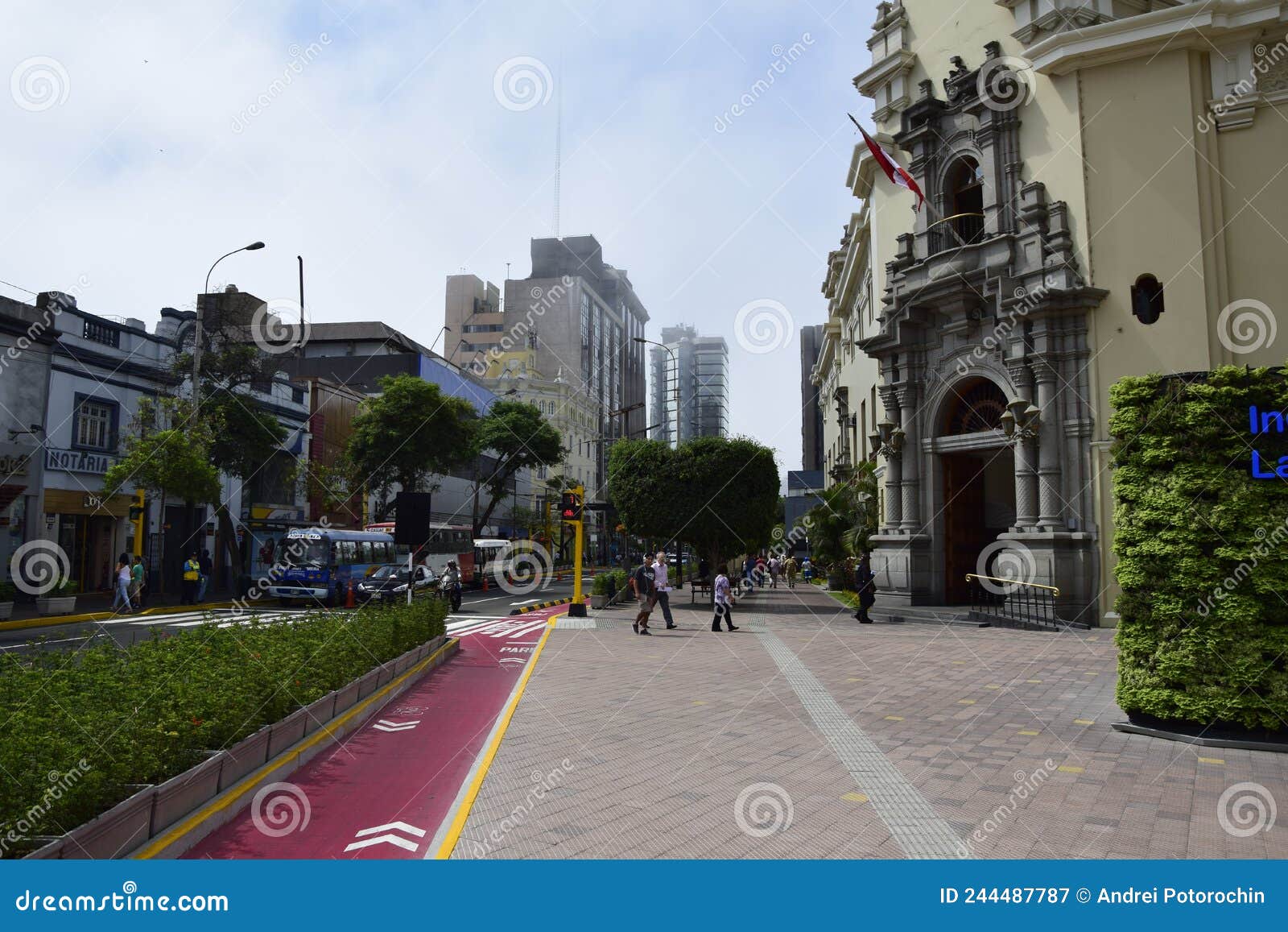 Architecture of the City of Lima. Peru Editorial Photography - Image of ...