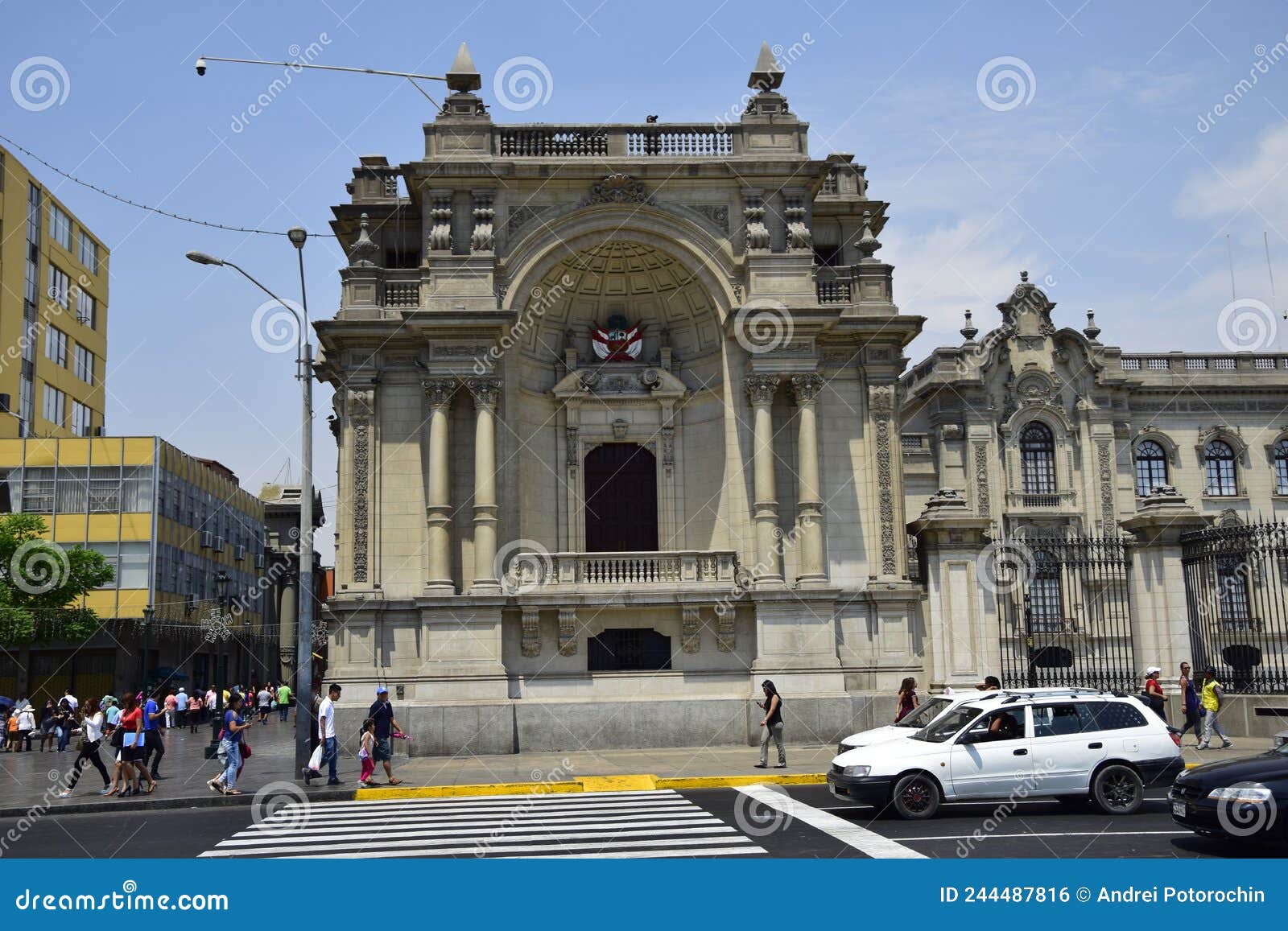 Architecture of the City of Lima. Peru Editorial Photo - Image of night ...