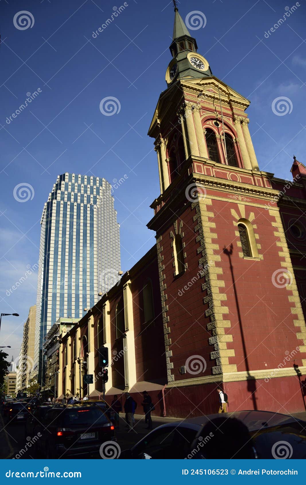 The Architecture of the City of Santiago. Chile. Editorial Stock Photo ...