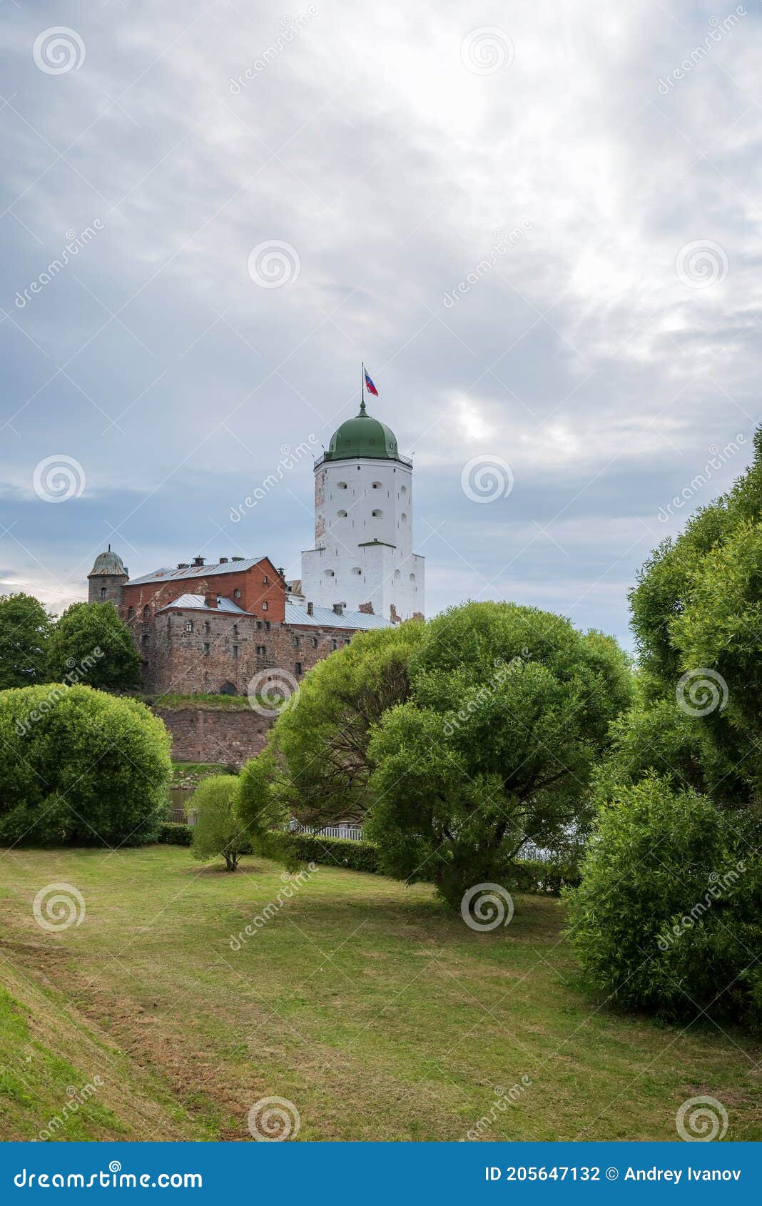 Architecture of the City of Vyborg. Vyborg Fortress. Stock Photo ...