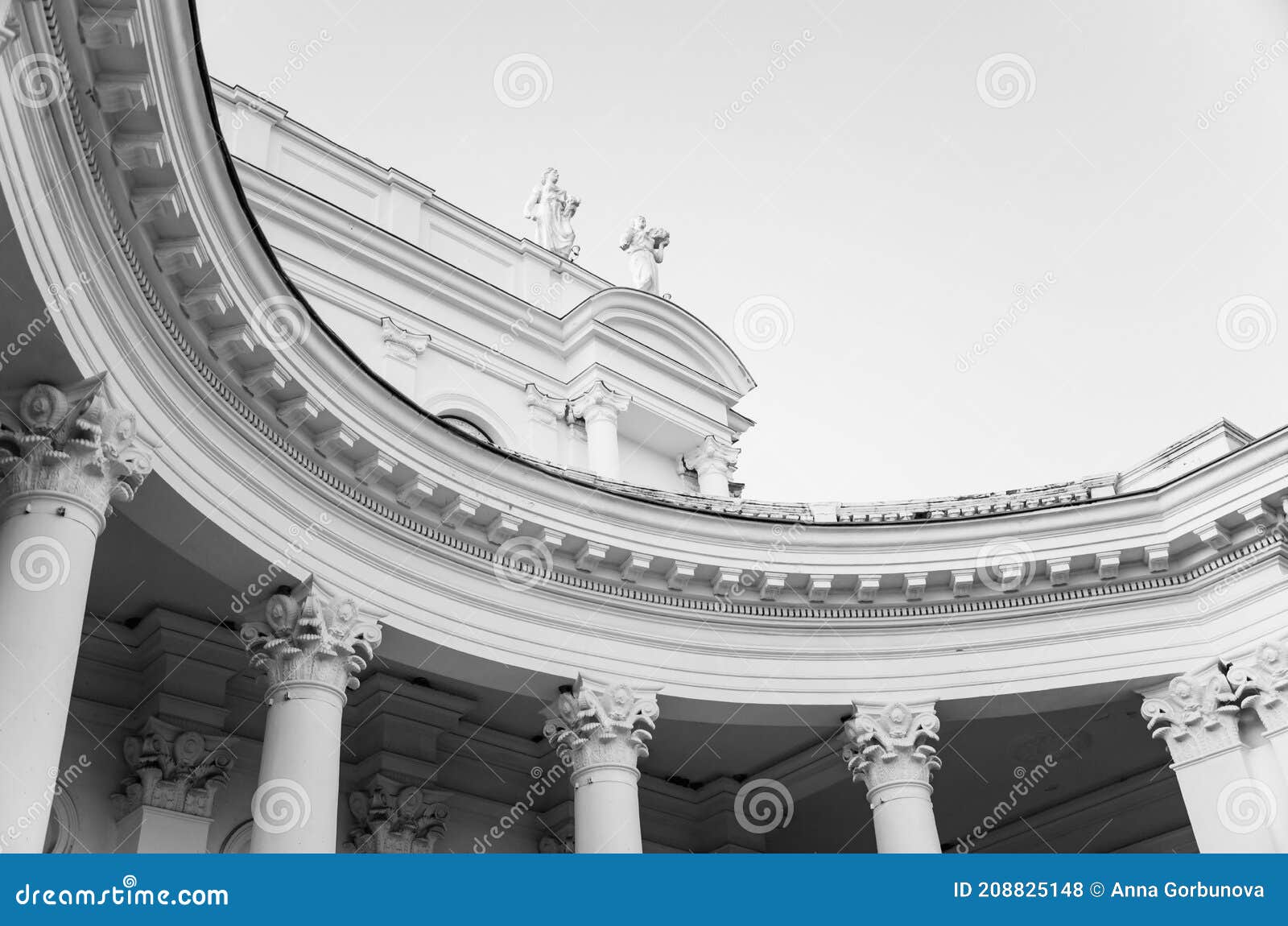 Architecture Background Classical Building with Columns Stock Photo ...