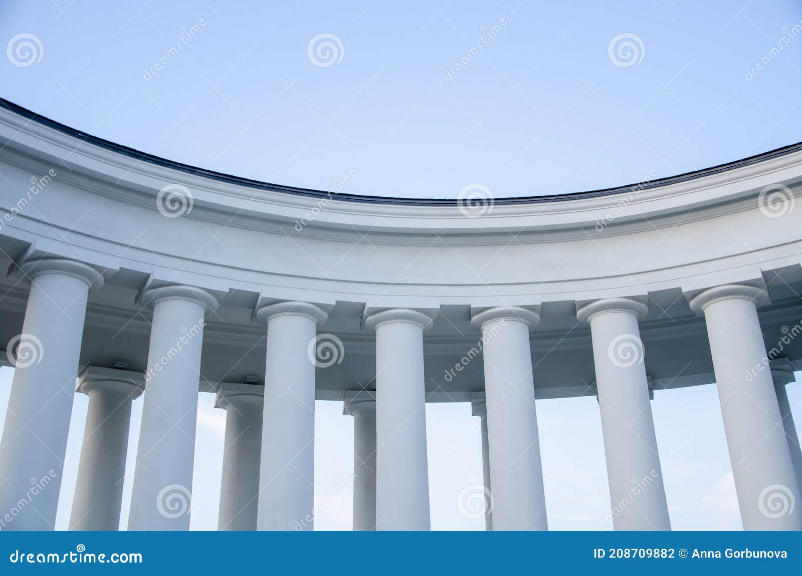 Architecture Background Classic Construction with Columns Stock Photo ...