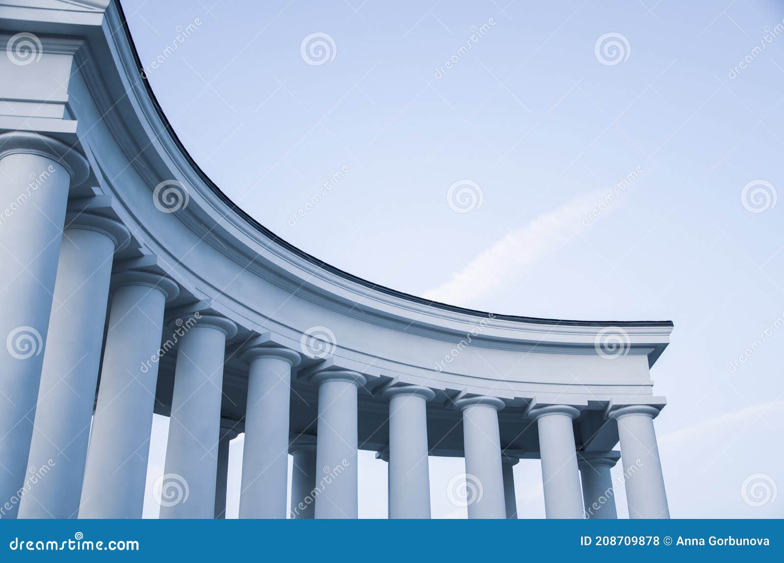 Architecture Background Classic Construction with Columns Stock Photo ...
