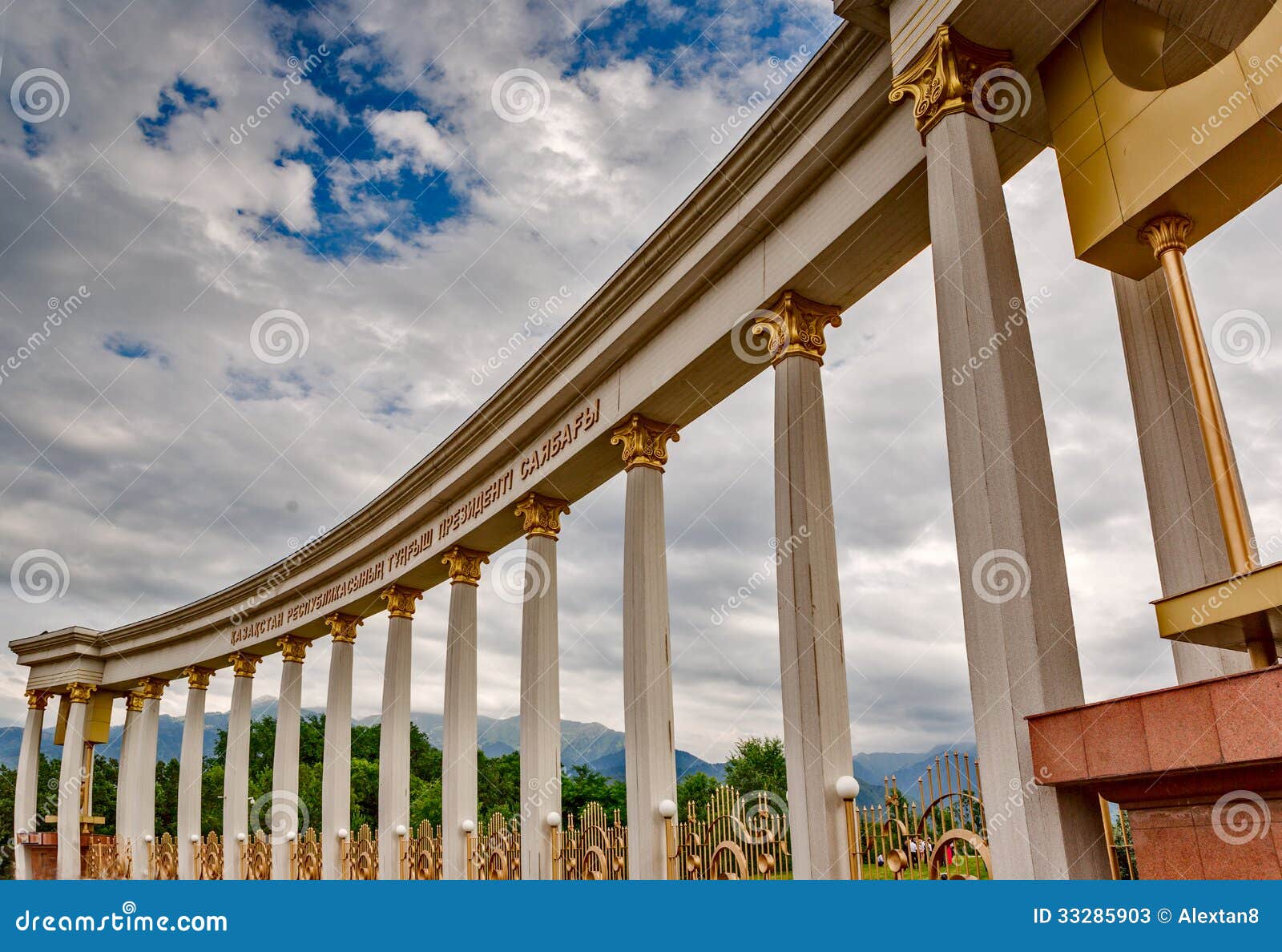 Architecture colonnade stock image. Image of square, color - 33285903