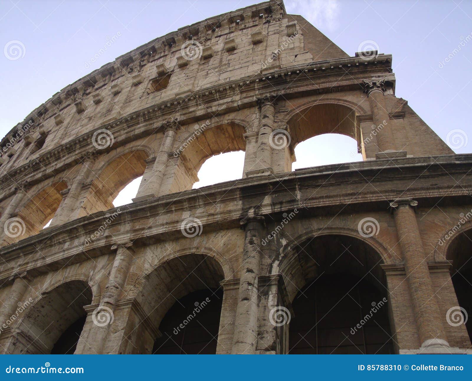 Architecture of the Colosseum Stock Photo - Image of antique, forum ...