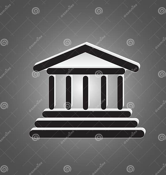 Architecture Column Building Icon Stock Vector - Illustration of ...