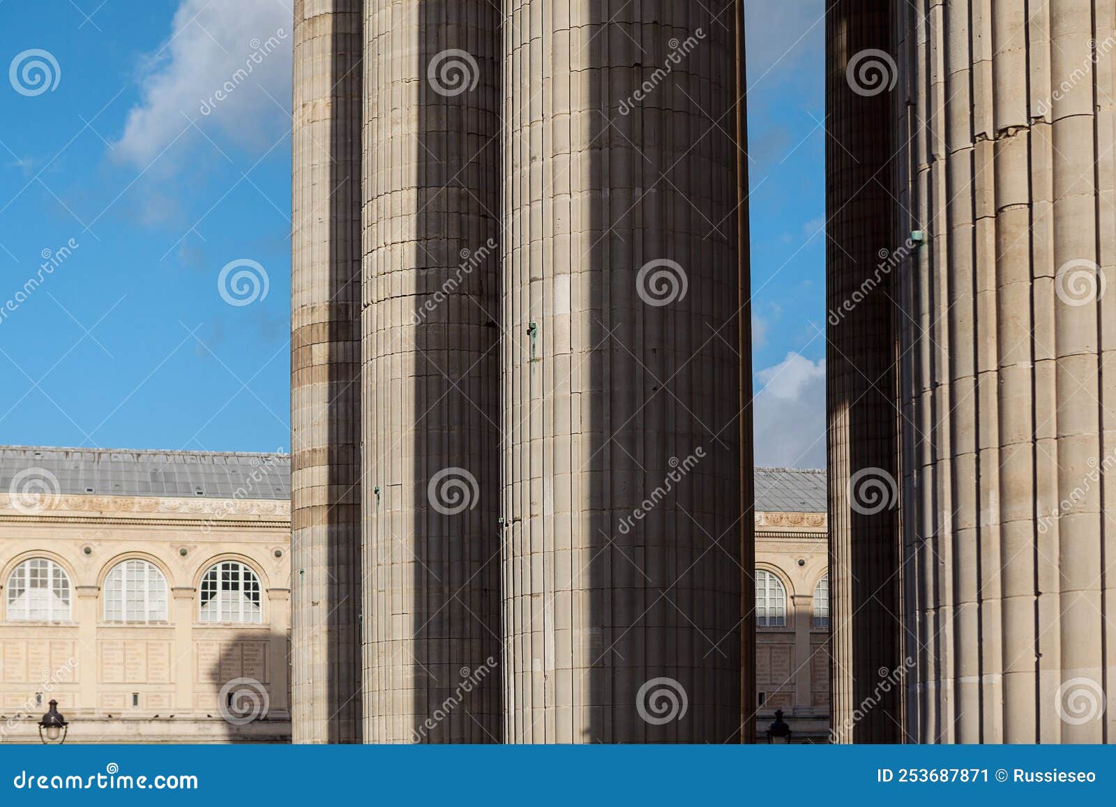 Architecture with columns stock image. Image of columns - 253687871