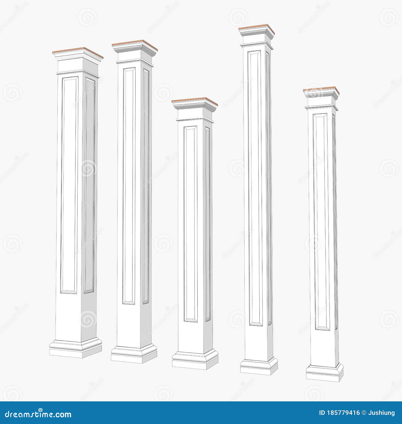 Architecture Columns Details Vector Image,architectural Decoration ...