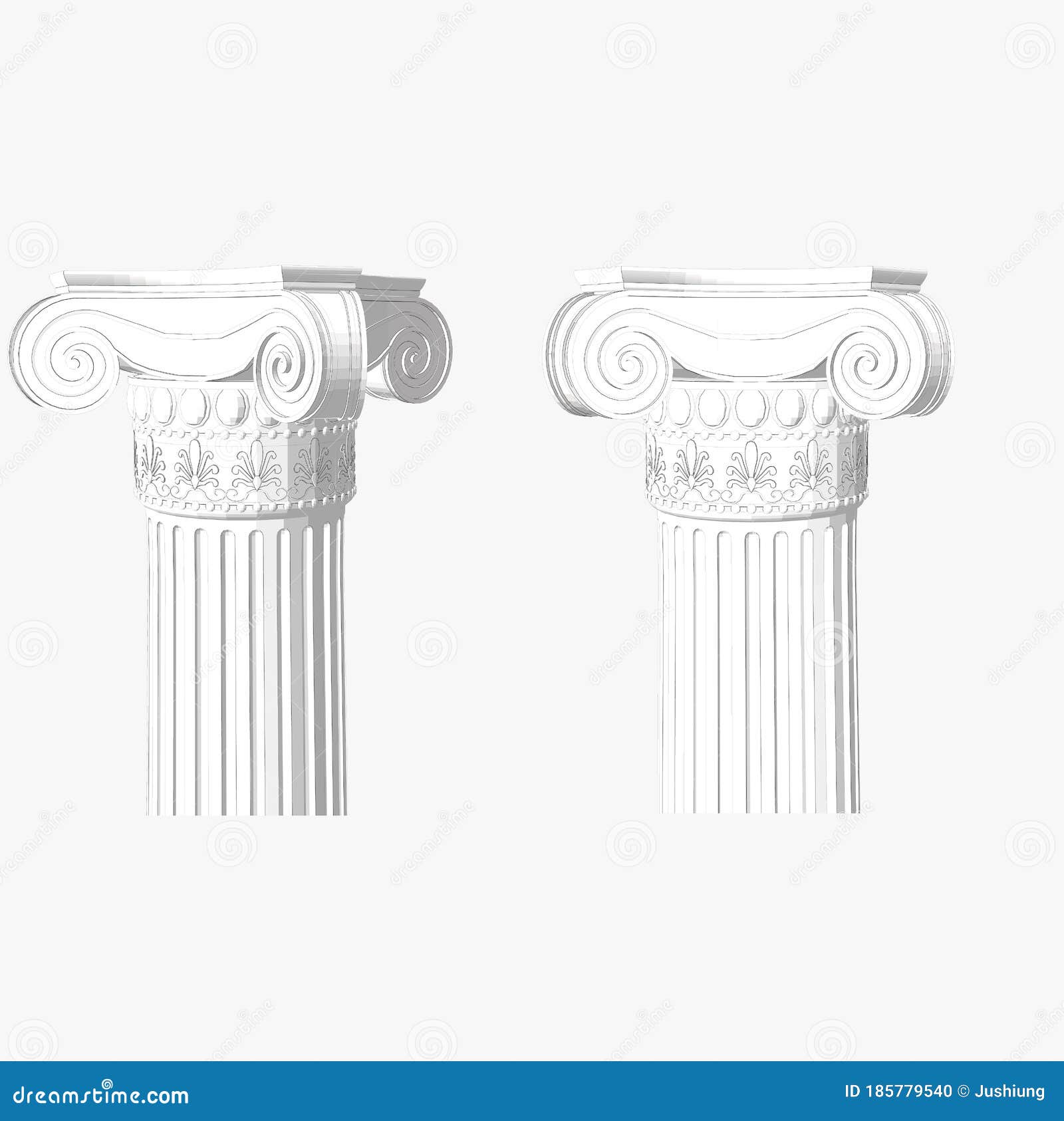 Architecture Columns Details Vector Image,architectural Decoration ...