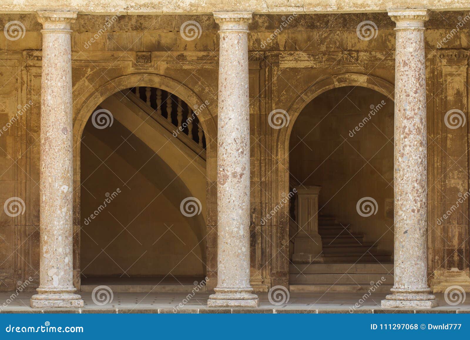 Architecture Columns on Historic Building Stock Photo - Image of travel ...