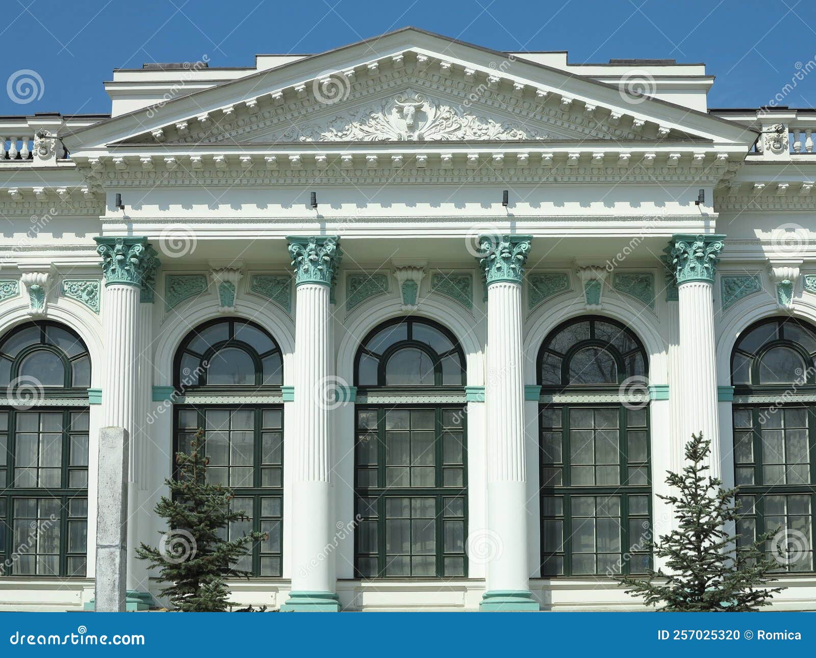 Architecture, Columns and Windows of Ancient Renaissance Style ...