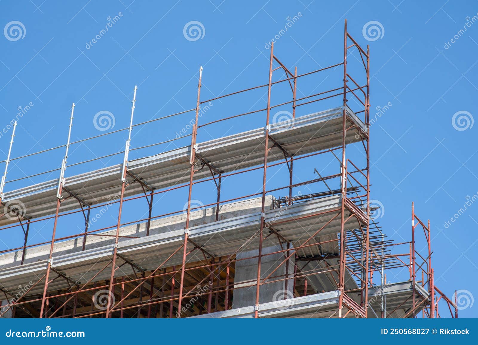 Architecture: Construction of a Building. Stock Image - Image of city ...