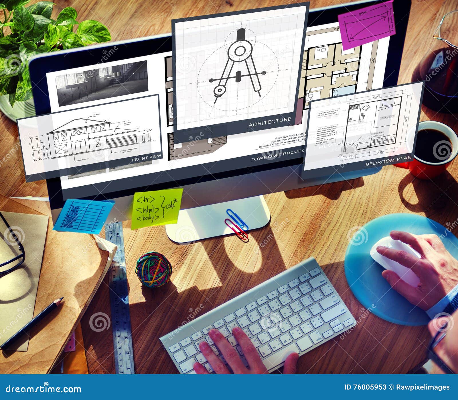 Architecture Construction Design Development Concept Stock Image ...