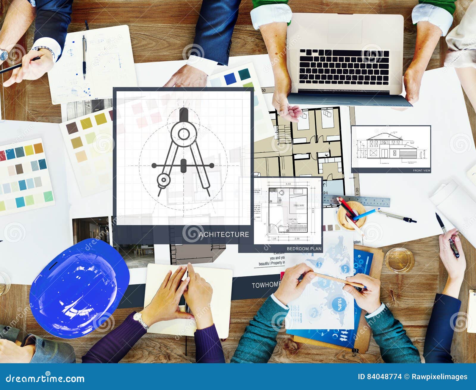 Architecture Construction Design Development Concept Stock Photo ...