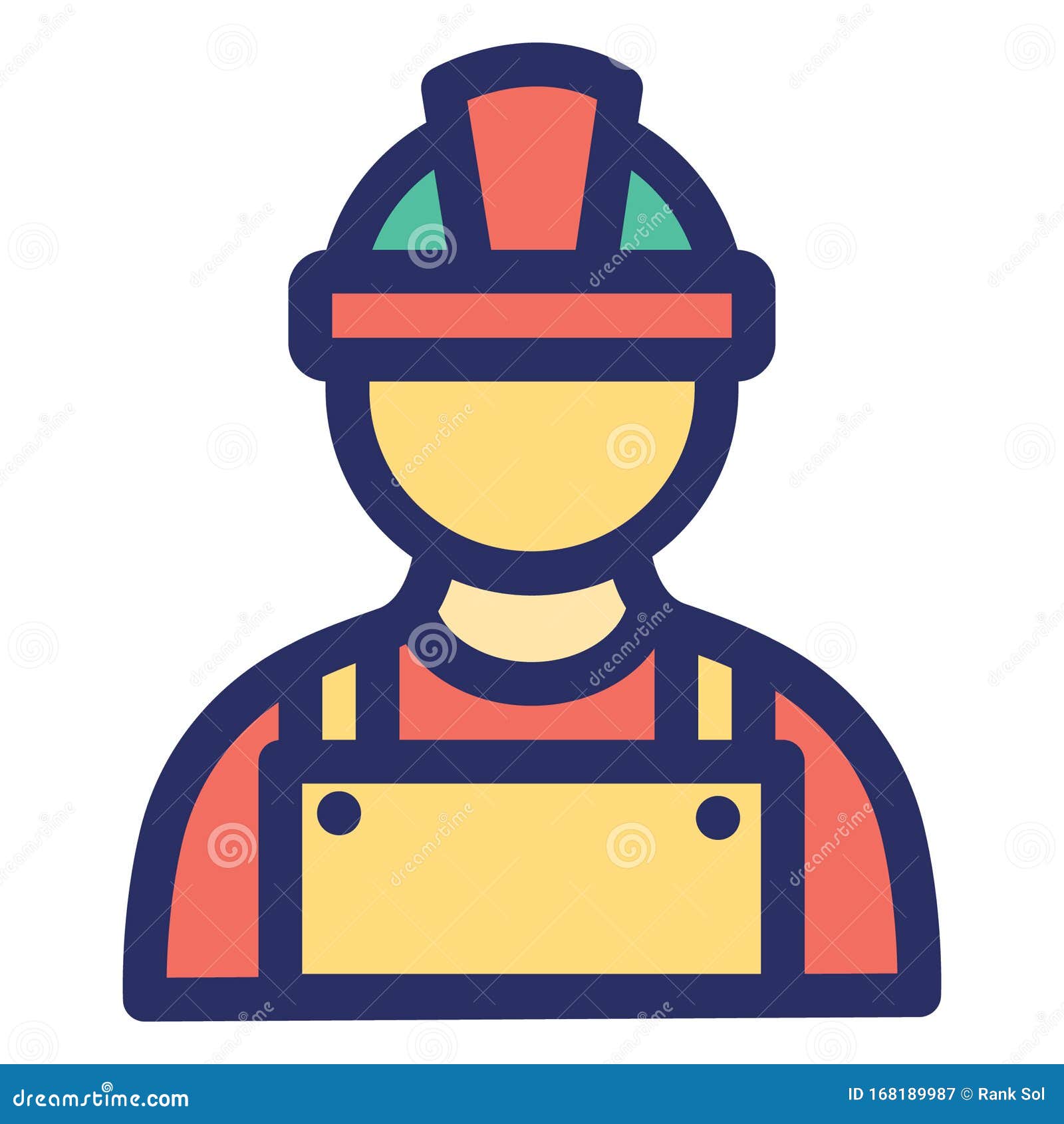 Architecture, Construction Man Isolated Vector Icon Which Can Be Easily ...