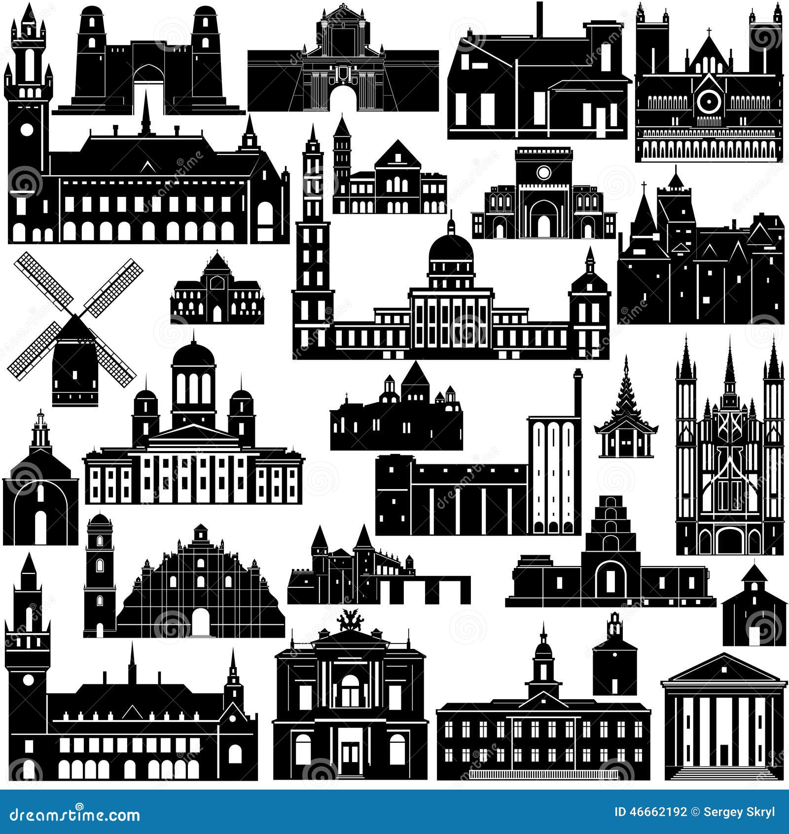 Architecture-12 stock vector. Illustration of background - 46662192