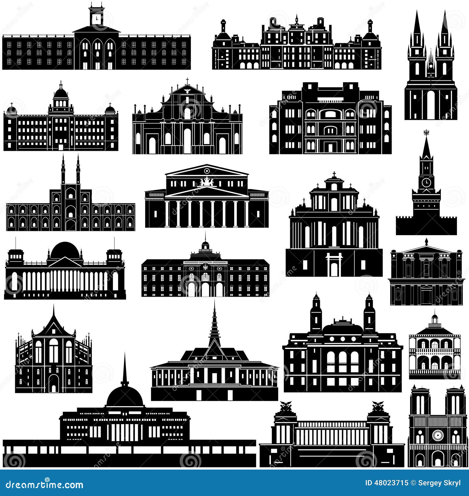 Architecture stock vector. Illustration of design, view - 48023715